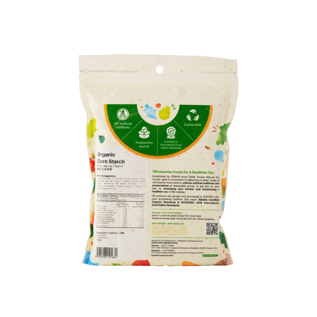 Organic Corn Starch 500g Australia - ZENXIN ORGANIC