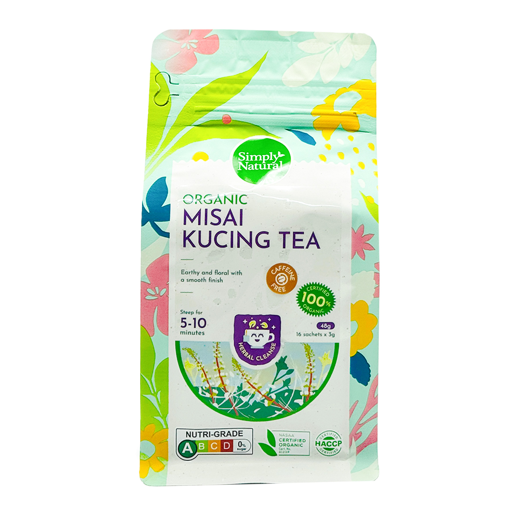 Organic Misai Kucing Tea (Cat Whisker) 48g Malaysia - ZENXIN ORGANIC