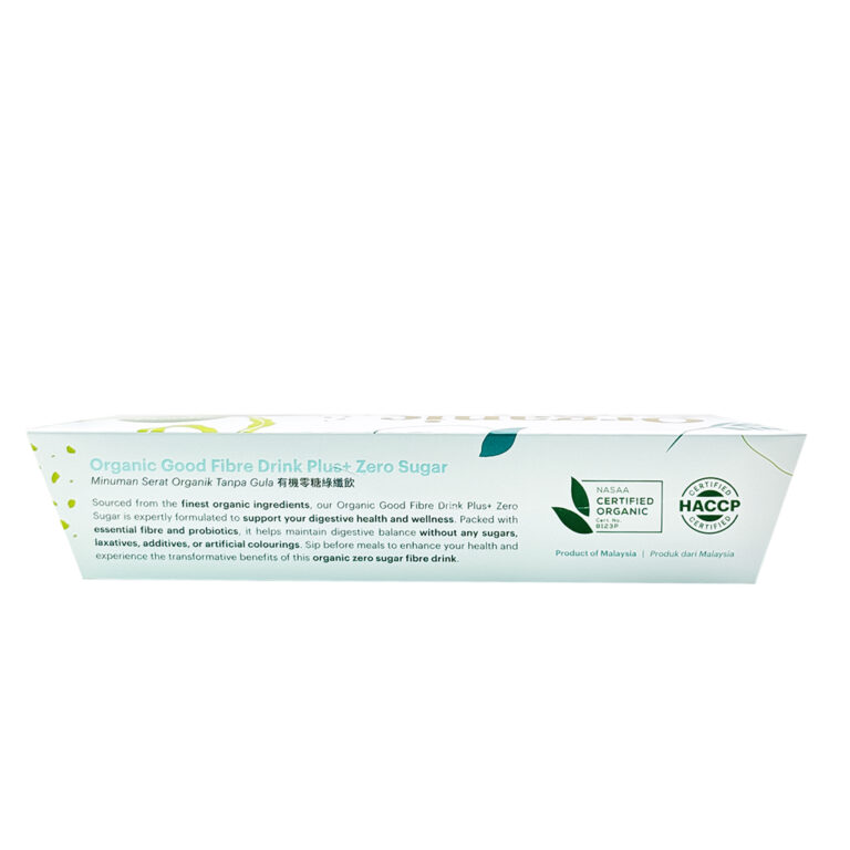 Organic Good Fibre Drink Plus+Zero Sugar 210g - ZENXIN ORGANIC