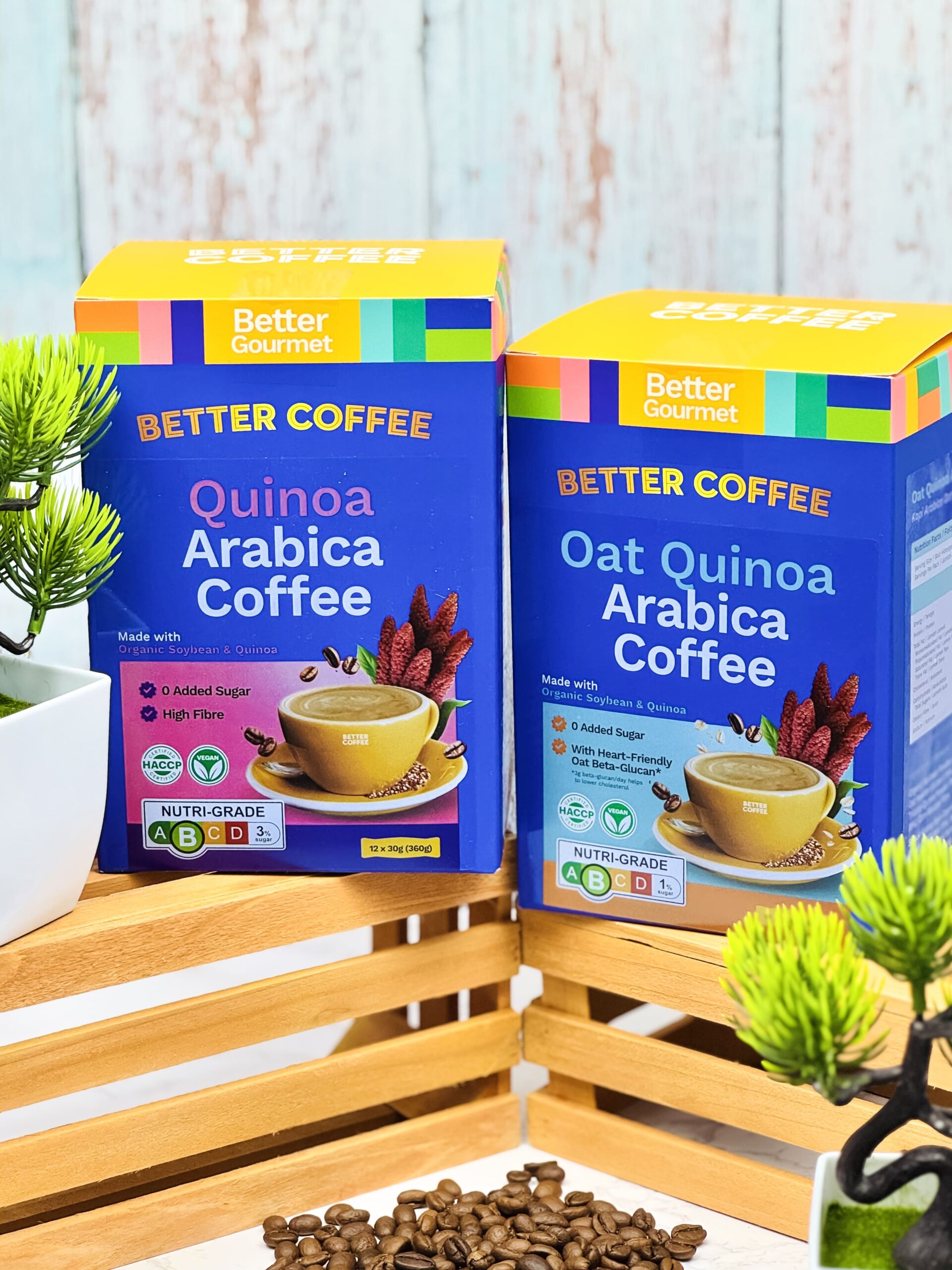 BG Oat Quinoa Arabica Coffee 360g(Halal)12's x30g - ZENXIN ORGANIC