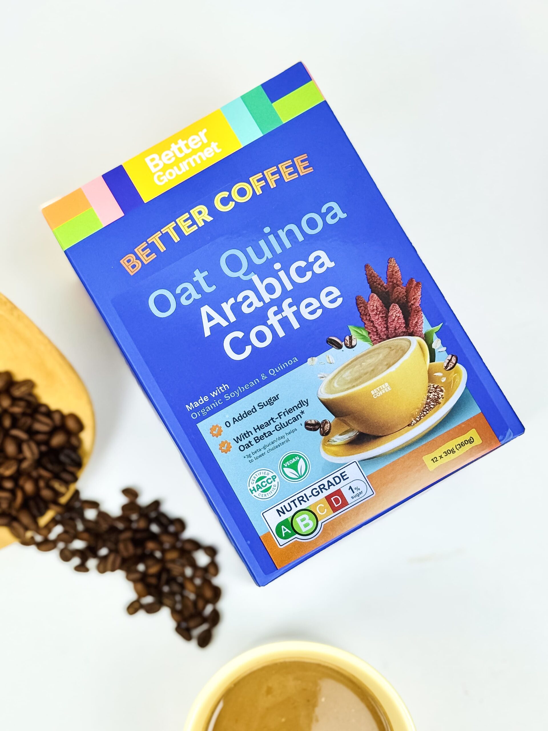 BG Oat Quinoa Arabica Coffee 360g(Halal)12's x30g - ZENXIN ORGANIC