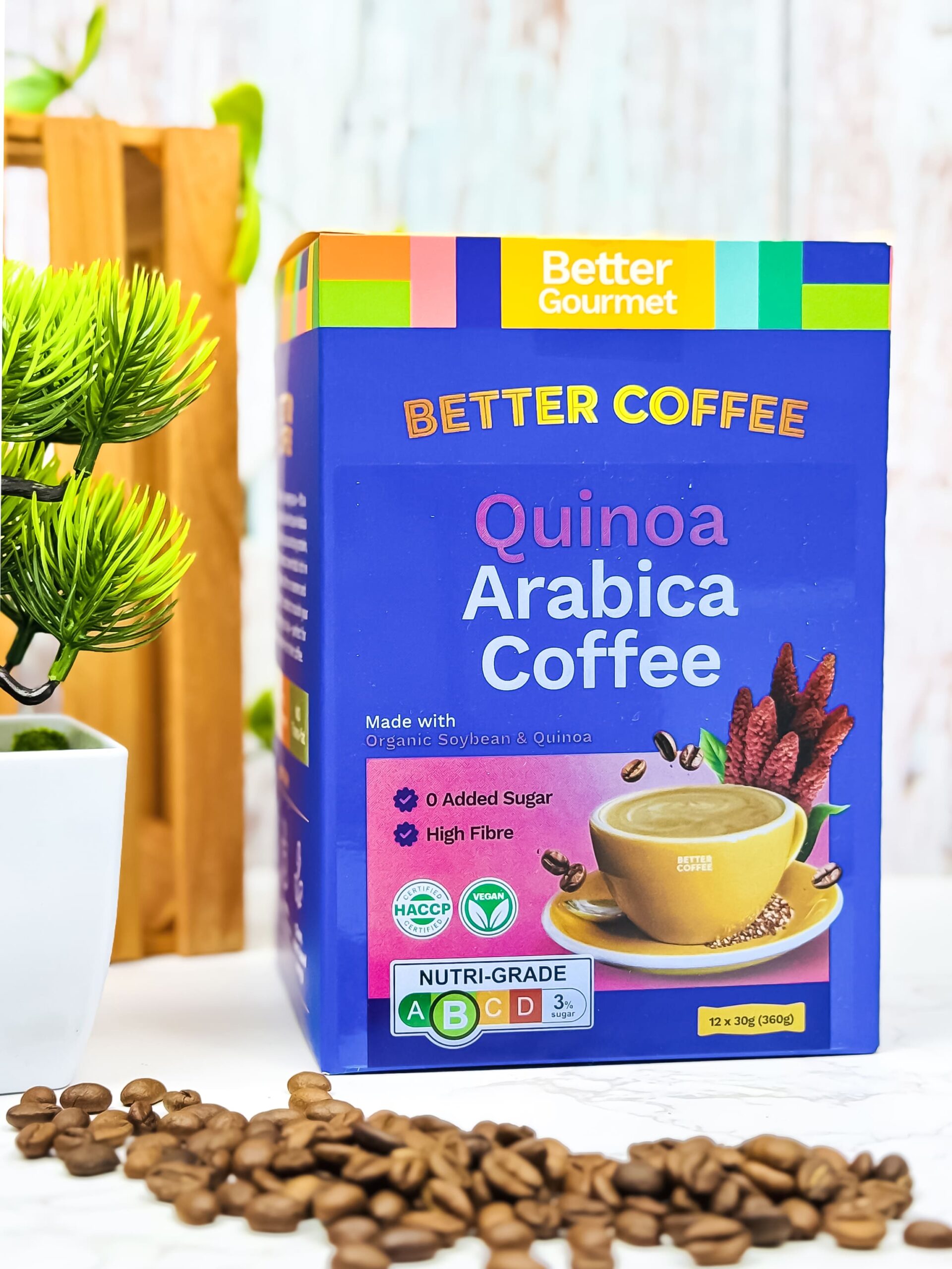 BG Quinoa Arabica Coffee 360g (Halal)12's x30g - ZENXIN ORGANIC